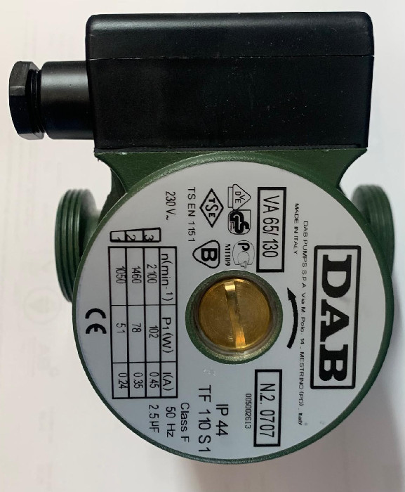 DAB Evo Hot Water Circulating Pump 65/130 :: gblbuilders.co.uk